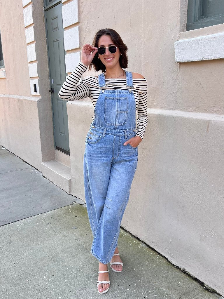 RYDER BARREL OVERALLS IN DENIM – Clash Clothing
